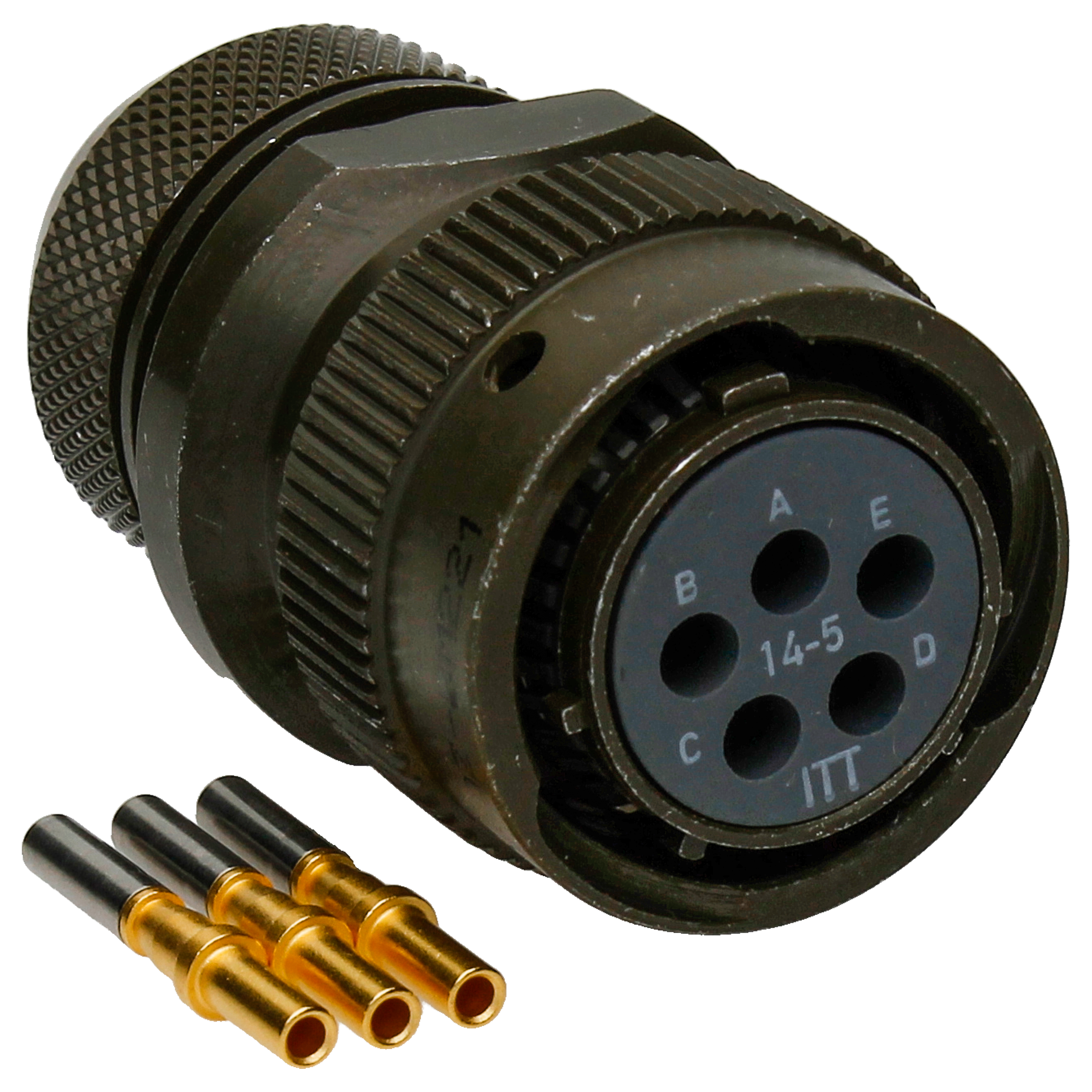 KPSE6E14-5S-DZ-BM221 Female cable connector 5p - ITT | Compona